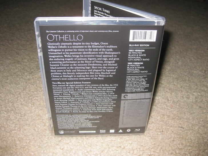 Othello (1951) - Page 2 - Blu-ray Forum
